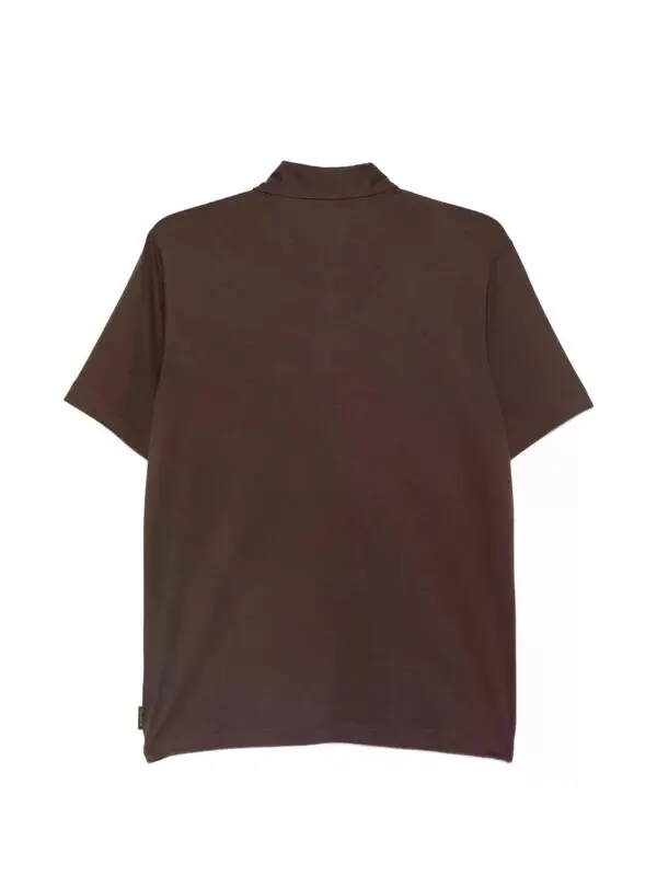 ZANONE Short-sleeve Polo Shirt - Brown