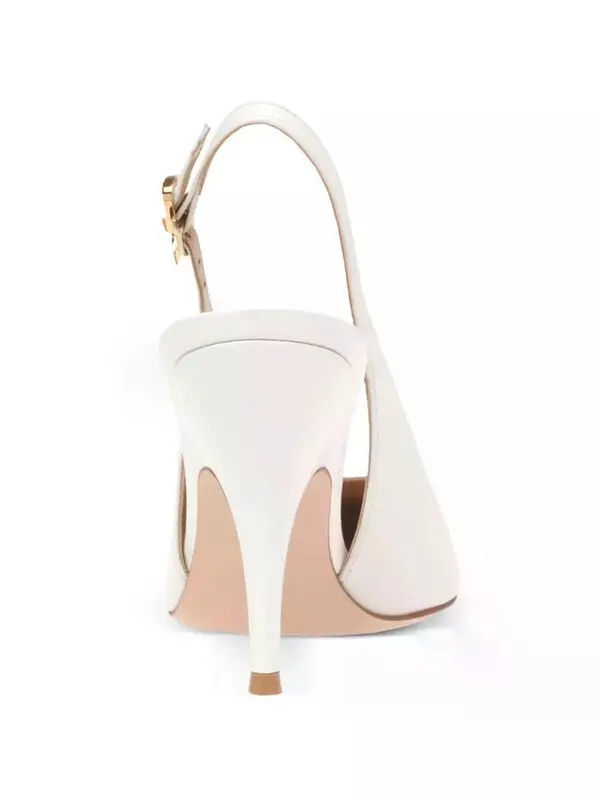 GIANVITO ROSSI Sofia Slingback Pumps - White