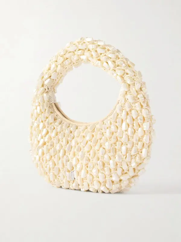 Staud Reef Beaded Bag - Neutrals