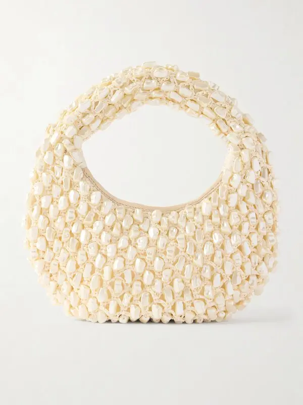 Staud Reef Beaded Bag - Neutrals