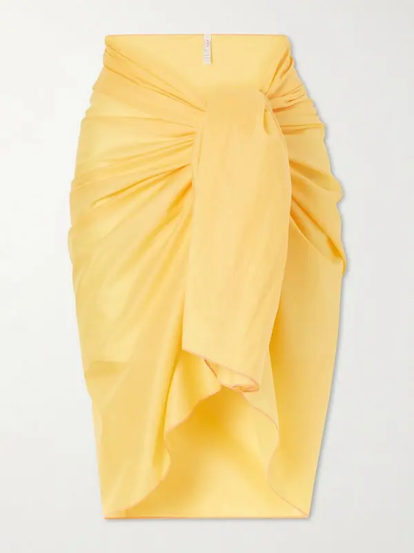 ERES Cabine Cotton-voile Pareo - Yellow