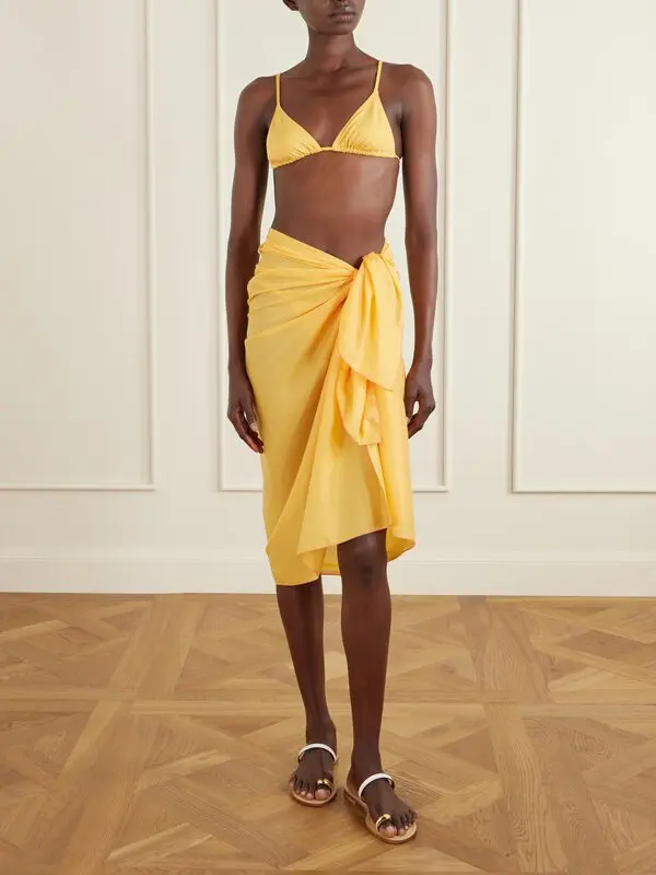 ERES Cabine Cotton-voile Pareo - Yellow