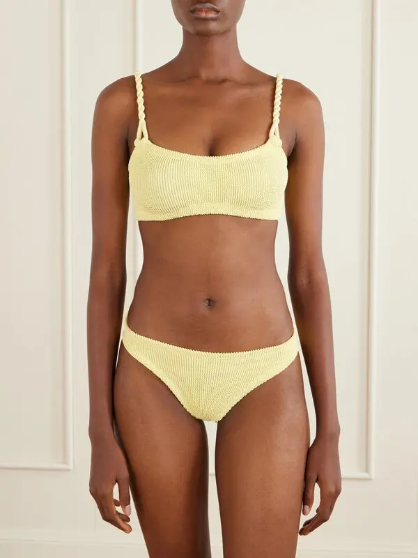 Hunza G Phoebe Original Crinkle Bikini - Yellow