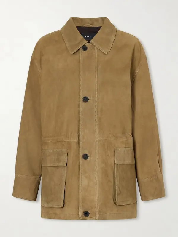 ARMA Maeve Suede Jacket - Neutrals