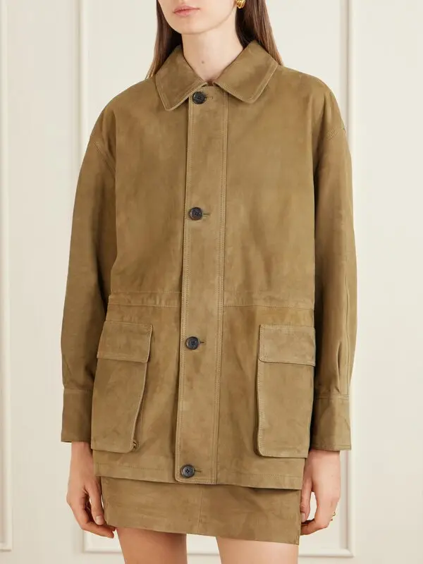 ARMA Maeve Suede Jacket - Neutrals