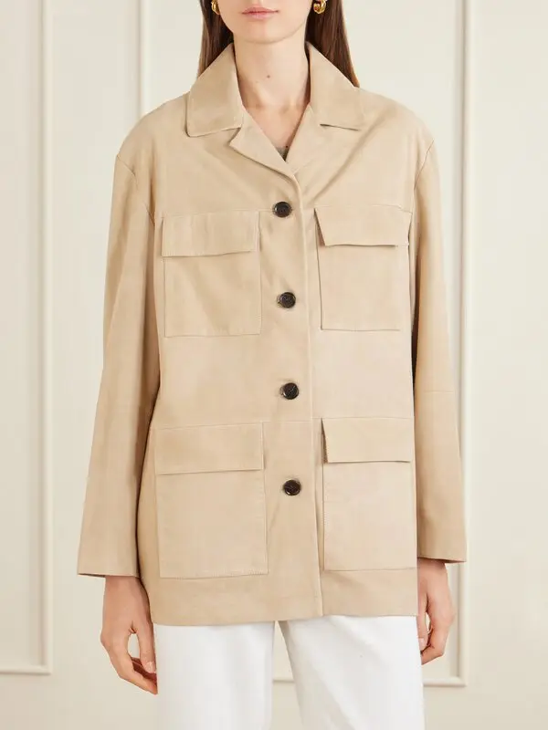 ARMA Sendy Suede Jacket - Neutrals
