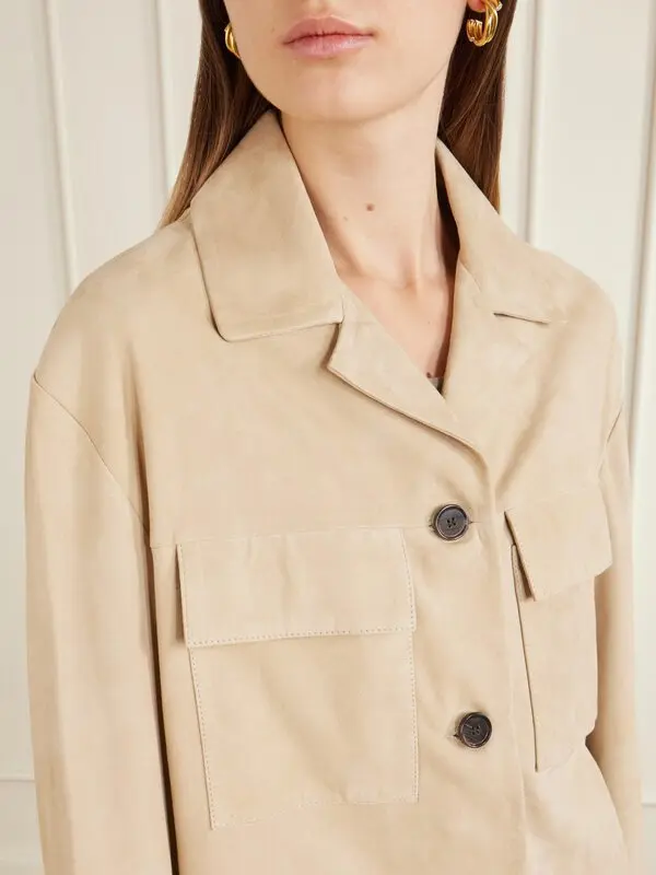 ARMA Sendy Suede Jacket - Neutrals