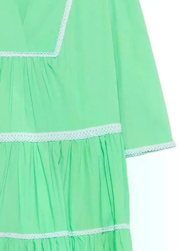 Vivetta Tiered Crochet-trim Maxi Dress