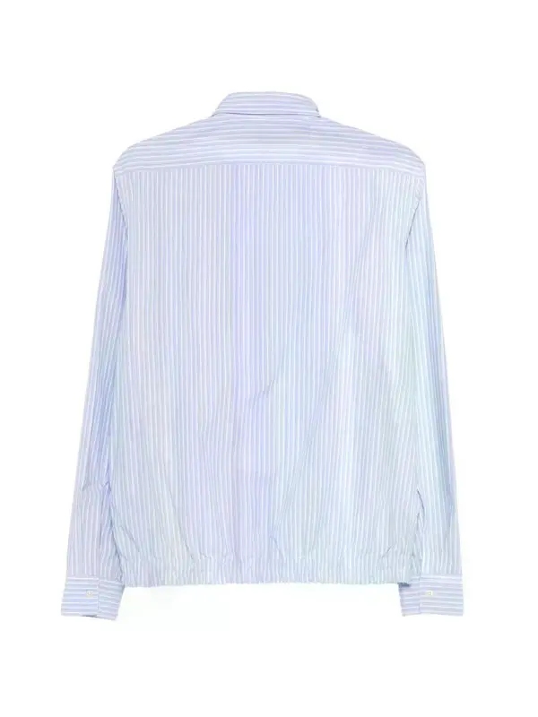 TINTORIA MATTEI 954 Striped-pattern Elasticated-hem Shirt