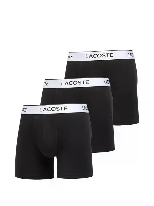Lacoste Logo-waistband Boxers Set - Black