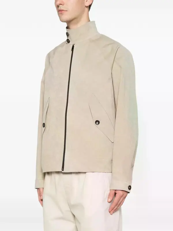 TEN C Tyne High-neck Raglan-sleeve Jacket