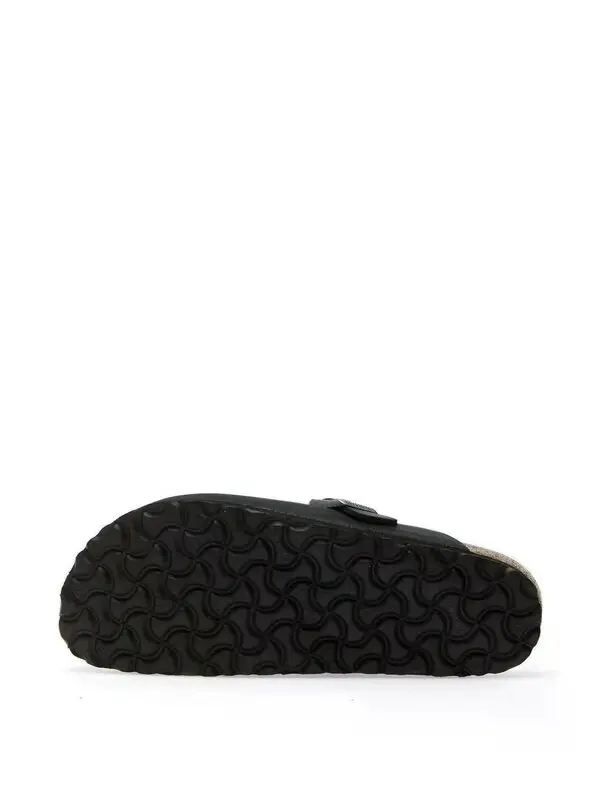 BIRKENSTOCK Boston Leather Flat Mules - Black