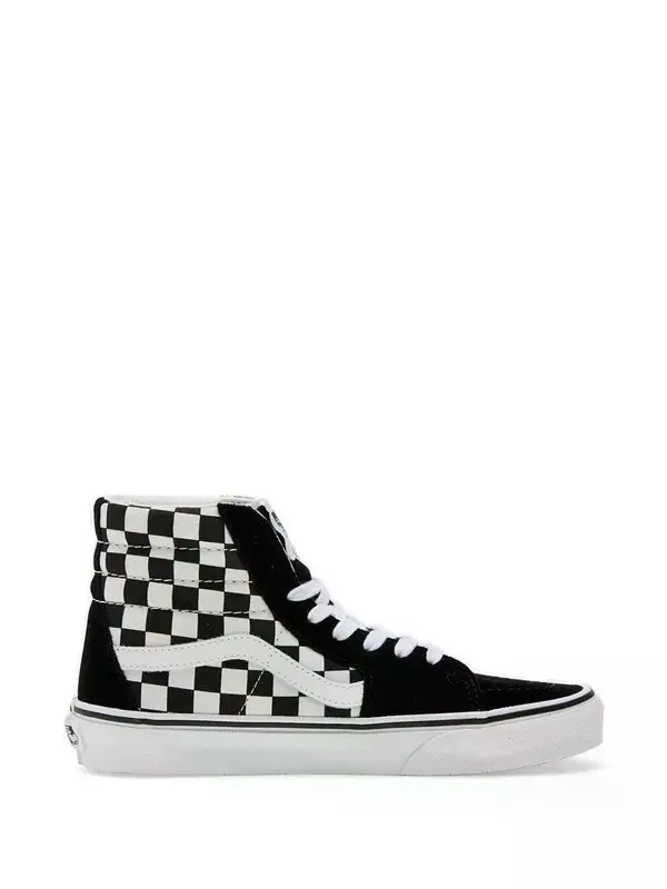 VANS Sk8-hi Checkered Sneakers - Black
