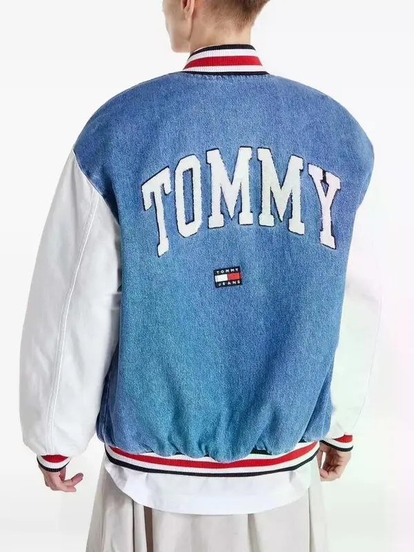 Tommy Hilfiger Letterman Logo-patch Denim Varsity Jacket