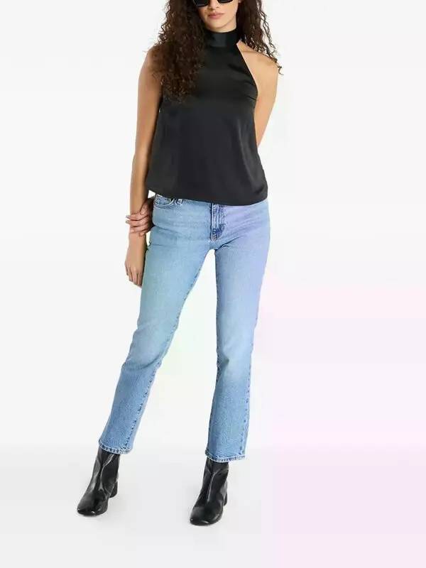 SAMSOE SAMSOE Sarheos Halterneck Satin Top - Black