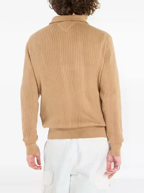 Tommy Hilfiger Ribbed-knit Quarter-zip Sweater