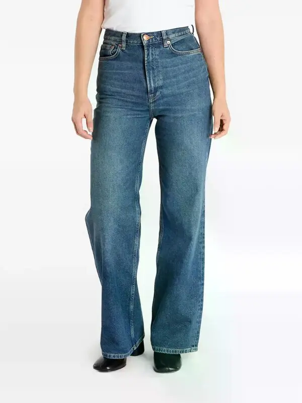 SAMSOE SAMSOE Faded Wash Five-pocket Jeans