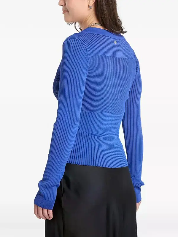 Desigual Ribbed-knit Button-up Cardigan