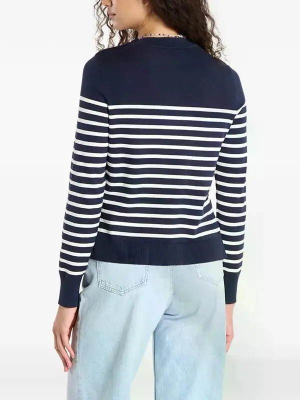 Tommy Hilfiger Striped Button Detail Sweater