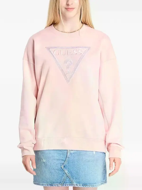Guess Glitter Logo Crewneck Sweater