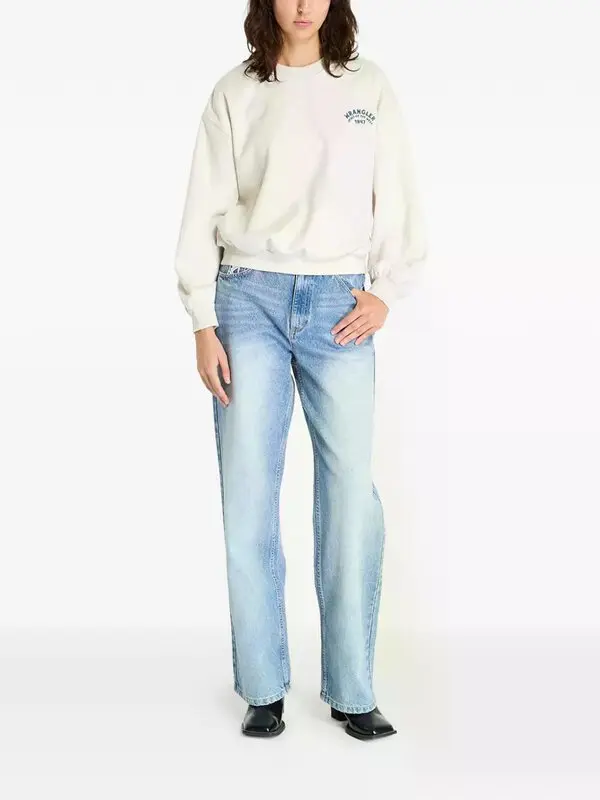 Wrangler Logo Print Crew Neck Sweater