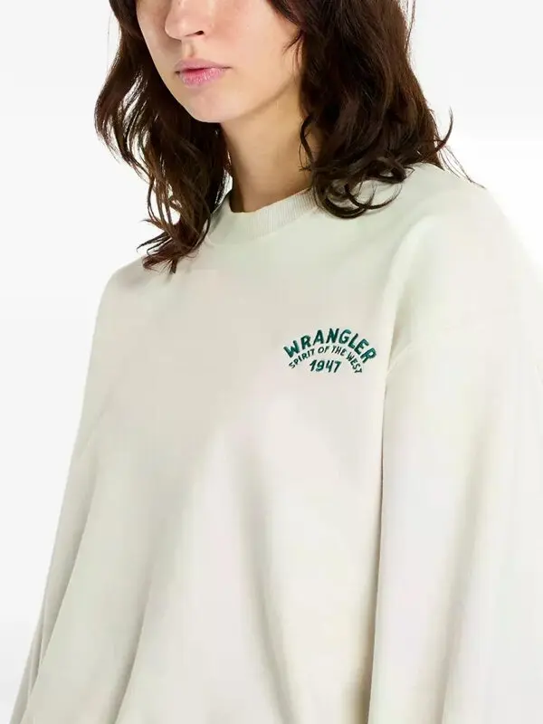 Wrangler Logo Print Crew Neck Sweater