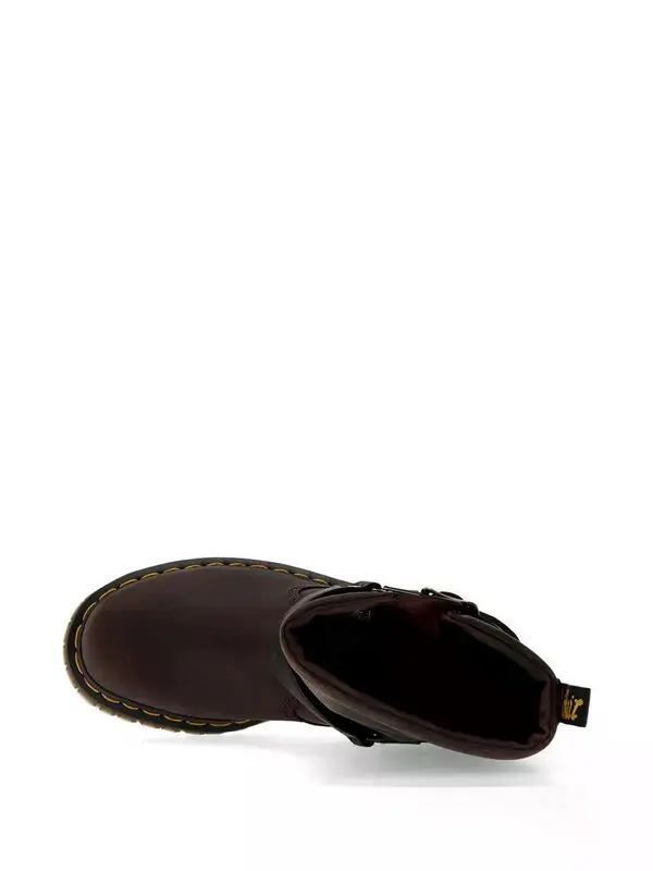 Dr. Martens Buckle-strap Leather Boots - Brown