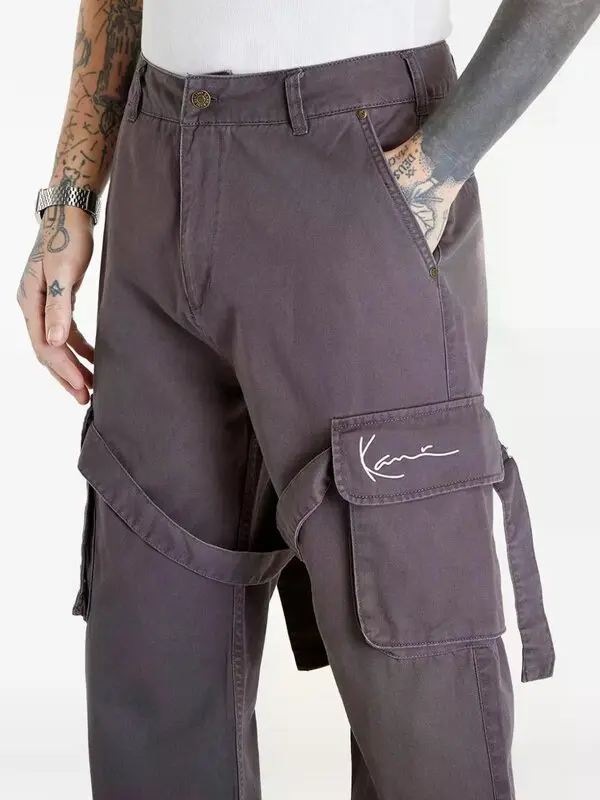 KARL KANI Strap Detail Cargo Trousers
