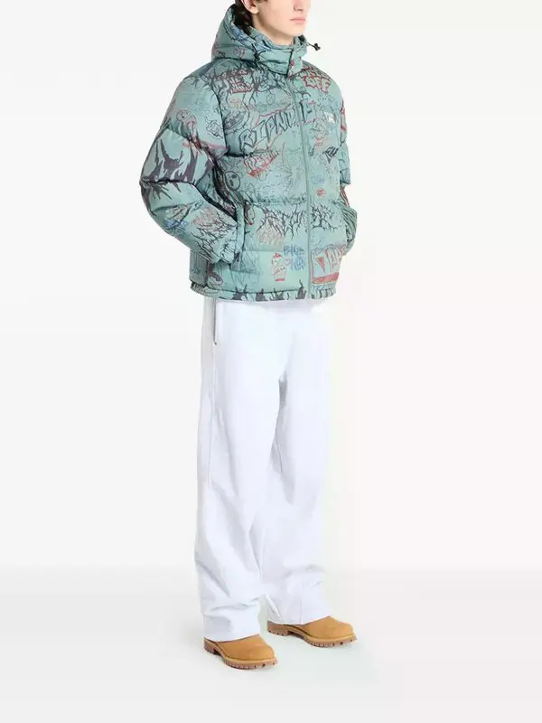 RIPNDIP Graffiti-print Padded Jacket