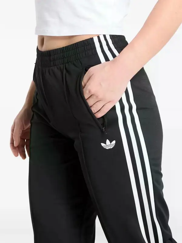 Adidas Firebird Classic Side-stripe Track Pants - Black