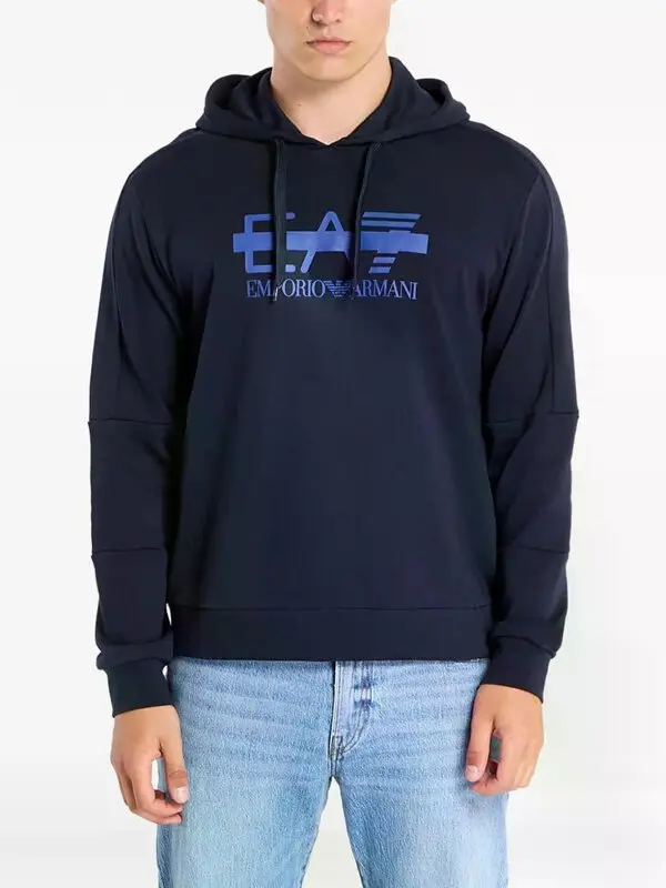 EA7 Logo-print Hoodie