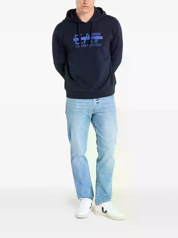 EA7 Logo-print Hoodie
