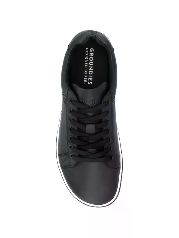 GROUNDS Galaxy Leather Sneakers - Black