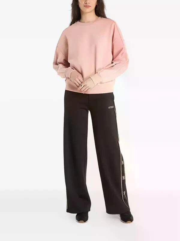 Guess Logo Studded Sweatshirt - Pink