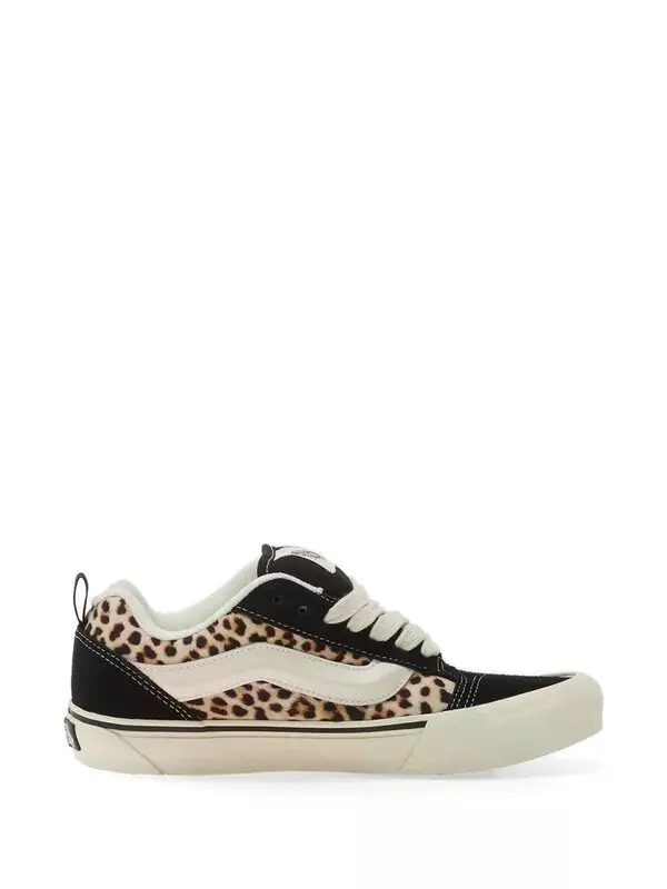 VANS Knu Skool Leopard-print Sneakers - Black