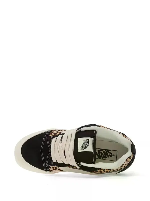VANS Knu Skool Leopard-print Sneakers - Black