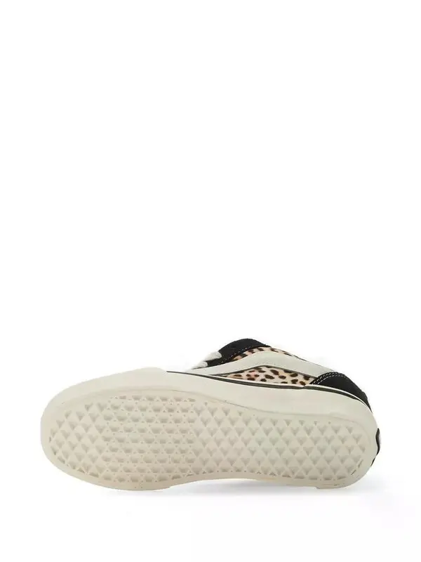 VANS Knu Skool Leopard-print Sneakers - Black