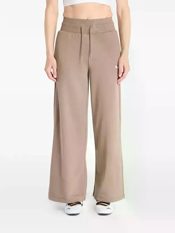PUMA Logo-print Drawstring Track Pants - Neutrals