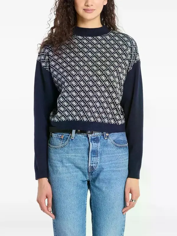 Guess Monogram Pattern Sweater