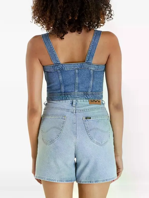 LEEM Panelled Button-front Tank Top
