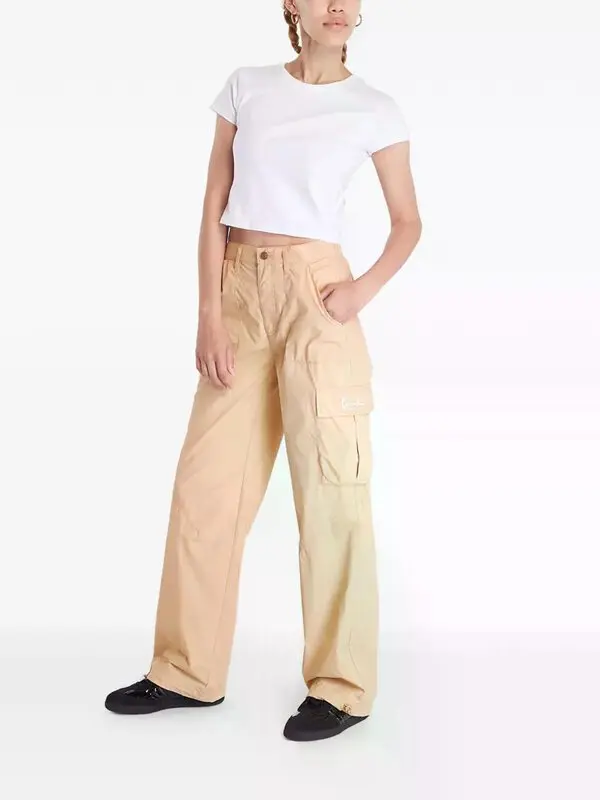KARL KANI Logo Embroidered Cargo Pants