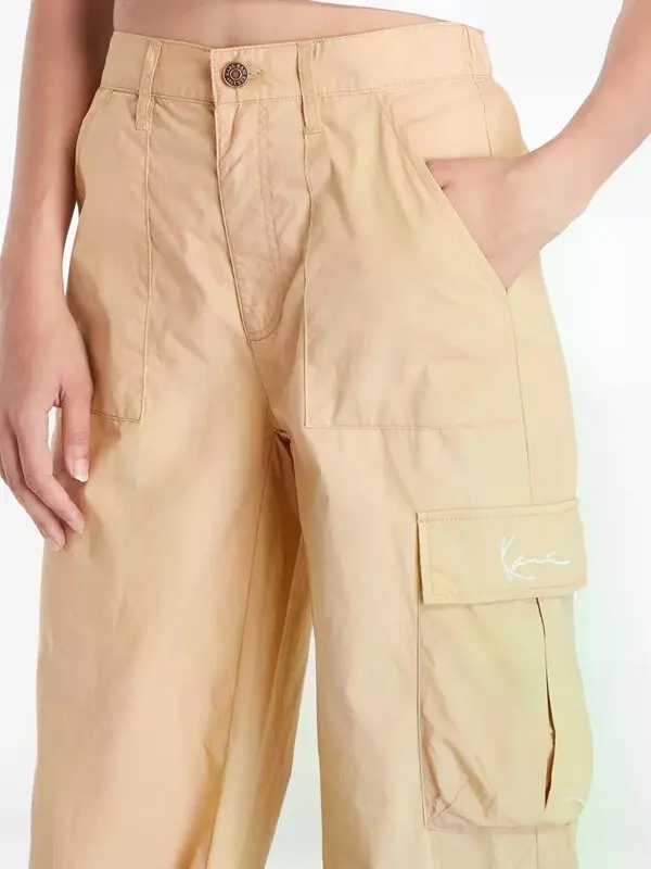 KARL KANI Logo Embroidered Cargo Pants