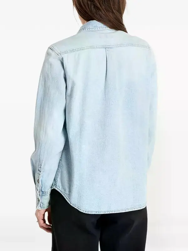 Guess Long Sleeve Button-up Shirt With Patches