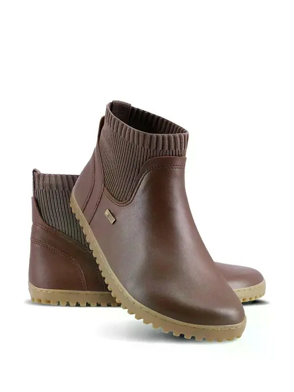 BE LENKA Ribbed-panel Ankle Boots