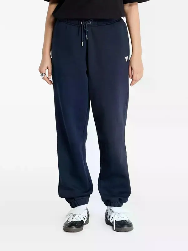 Guess Logo-patch Track Pants - Blue