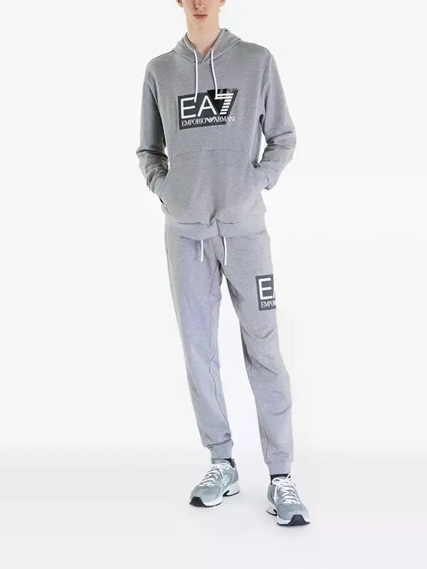 EA7 Logo-print Drawstring Hoodie