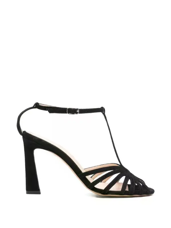 ANNA F. Caged T-bar High Heel Sandals