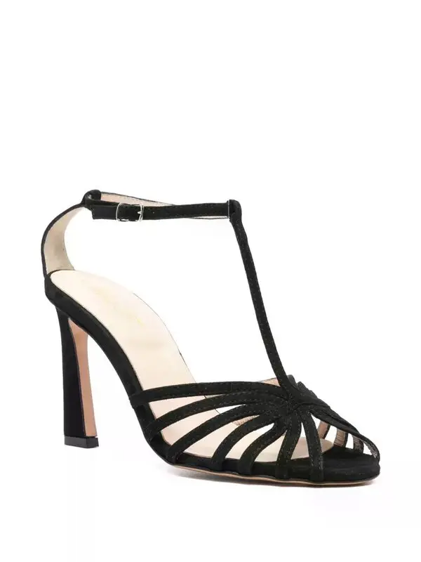 ANNA F. Caged T-bar High Heel Sandals