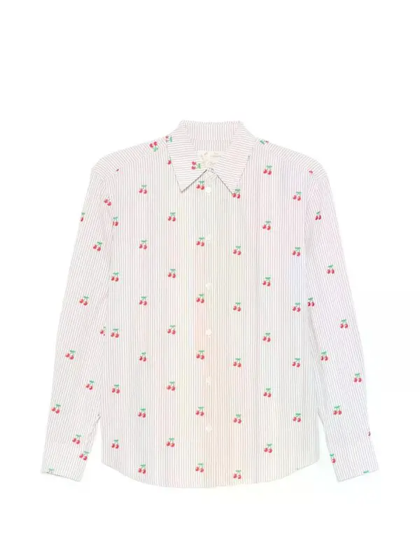 MC2 SAINT BARTH Cherry-print Striped Shirt