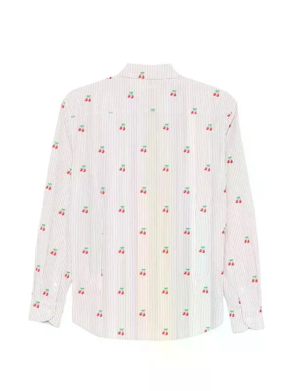 MC2 SAINT BARTH Cherry-print Striped Shirt